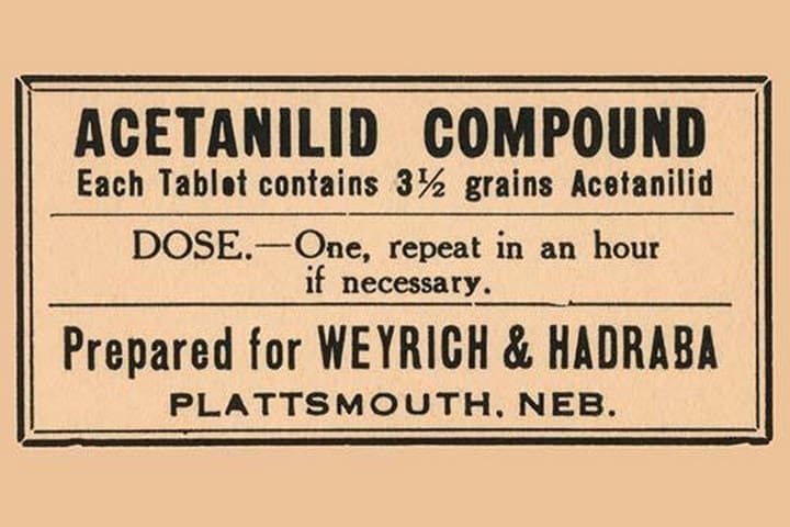 Acetanild Compound Pharmacy Bottle Label - Art Posters or Prints on ...