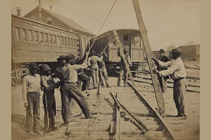 African American Railroad Construction - Art Posters or Prints on Paper ...