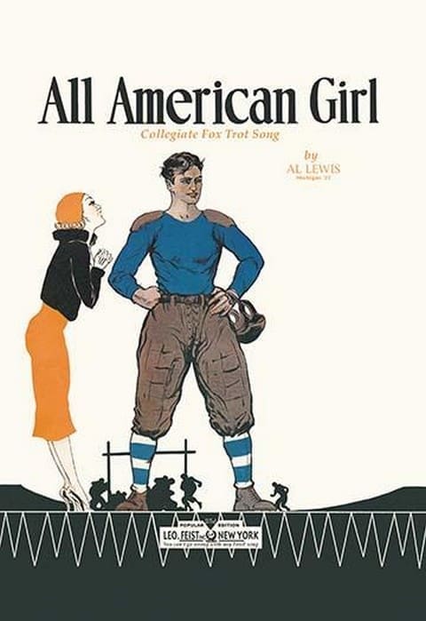 All American Girl - Art Posters or Prints on Paper or Canvas - Vintage ...