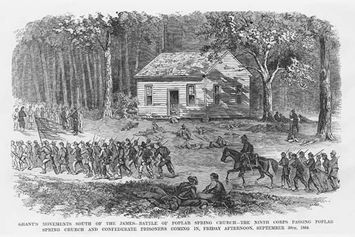 Battle of Poplar Spring Church by Frank Leslie #2 - Art Posters or ...