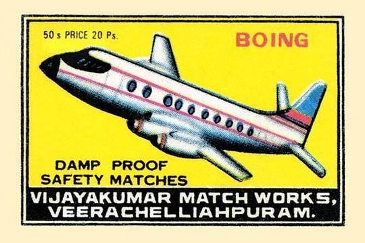 Boing Airplane - Art Posters or Prints on Paper or Canvas - Vintage ...