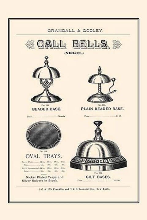 Call Bells - High Quality Prints on Paper or Canvas from Vintage Image Shop