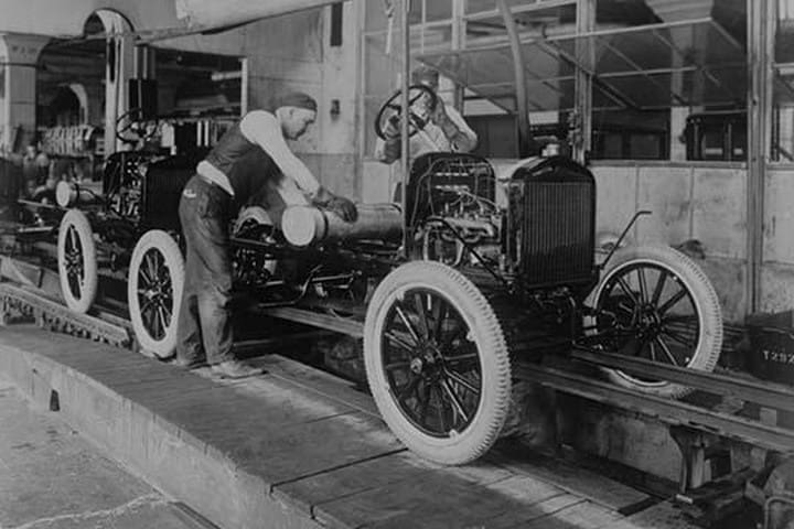 Car Assembly in Detroit Factory - Art Posters or Prints on Paper or ...