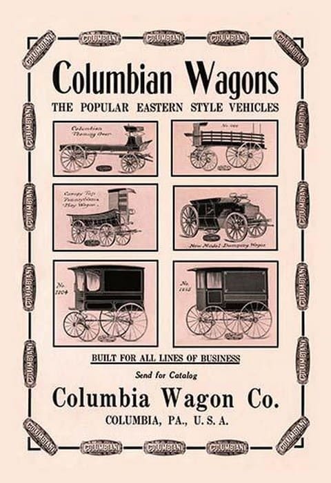 Columbian Wagons - High Quality Prints On Paper Or Canvas From Vintage ...