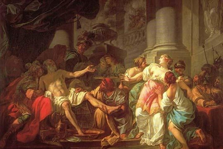 Death of Seneca by Jacques-Louis David - Art Posters or Prints on Paper ...