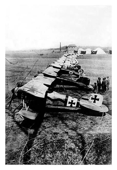 German Aeroplane Squadron - Art Posters or Prints on Paper or Canvas ...