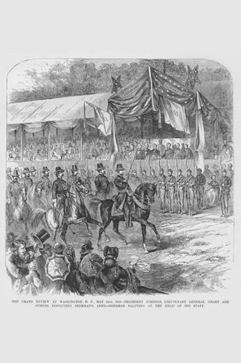 Grand Review In Washington, DC, Sherman's Army Saluting By Frank Leslie ...