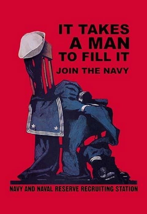 It Takes a Man to Fill It by Charles Stafford Duncan - Art Posters or ...