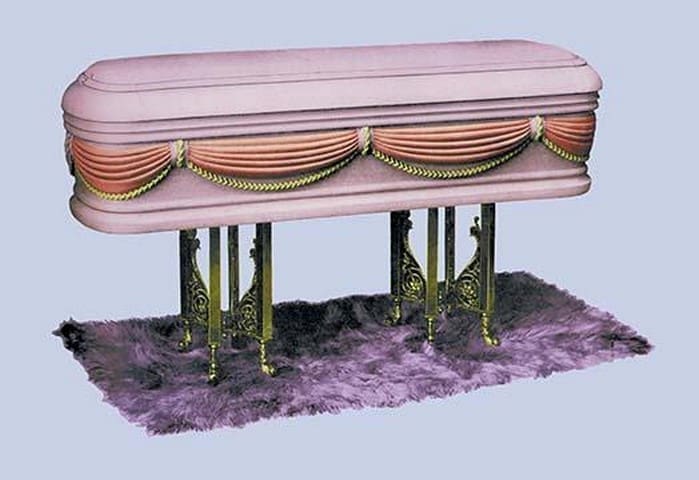 Lavender Draped Casket - Art Posters or Prints on Paper or Canvas ...