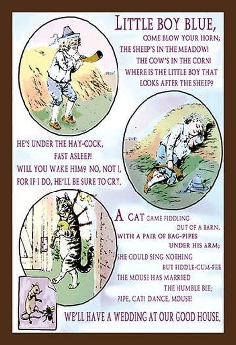 Little Boy Blue - Art Posters or Prints on Paper or Canvas - Vintage ...