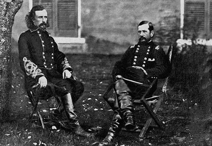 Major General Custer, General Pleasanton - Art Print | Vintage Image Shop