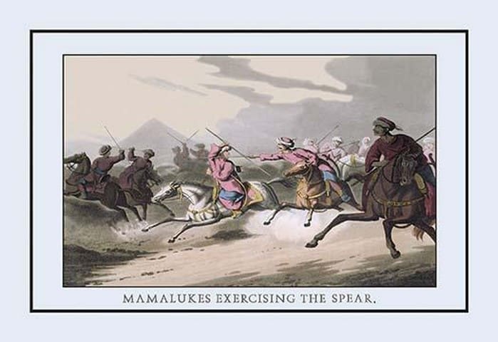 Mamalukes Exercising the Spear by J.H. Clark - Vintage Image Shop