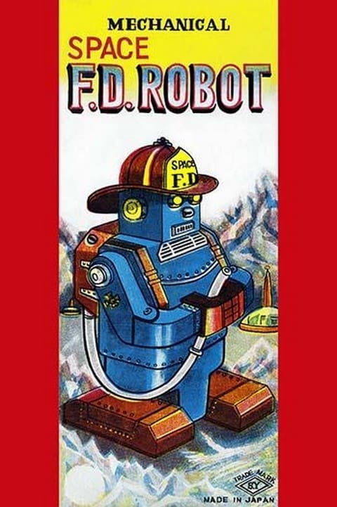Mechanical Space Fire Department Robot | Vintage Image Shop