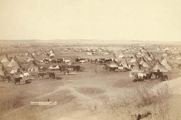 Native American Encampment - Lakota Indians by John C.H. Grabill #2 ...