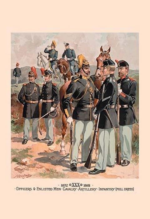 Officers & Enlisted Men, Cavalry, Artillery, Infantry (Full Dress) by ...