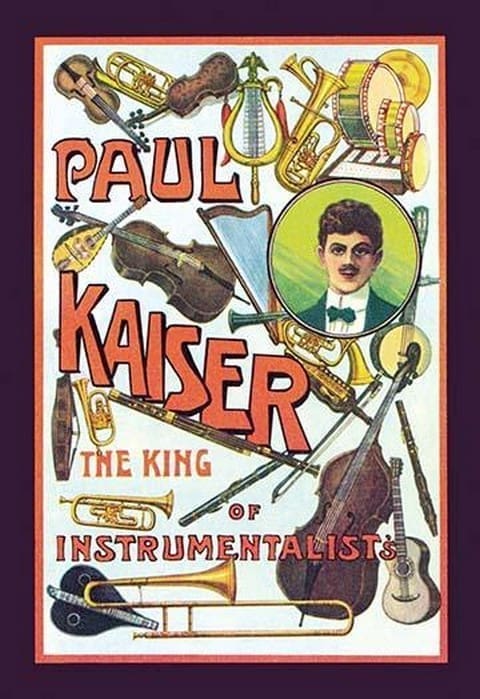 Paul Kaiser - The King Of Instrumentalists - High Quality Prints On Paper Or Canvas From Vintage ...
