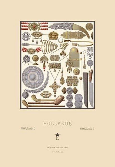 Personal Objects in the Dutch Style by Auguste Racinet - Art Posters or ...