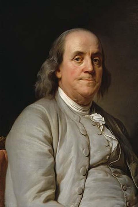 Portrait Benjamin Franklin by Joseph-Siffrede Duplessis - Art Posters ...