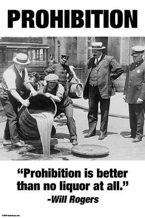Prohibition According to Will Rogers - Art Posters or Prints on Paper ...