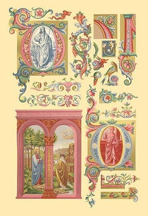 Renaissance Design With Figures By Auguste Racinet - High Quality ...