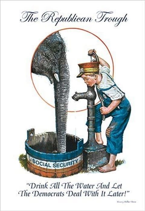 Republican Trough By Wilbur Pierce - High Quality Prints On Paper Or ...