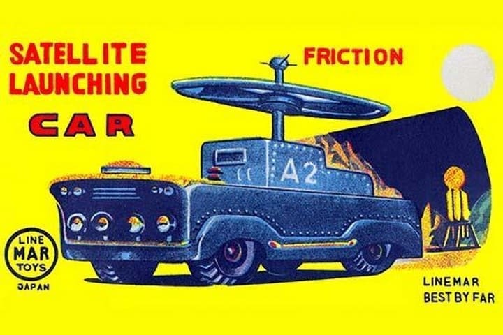 Satellite Launching Car A2 - High Quality Prints On Paper Or Canvas ...