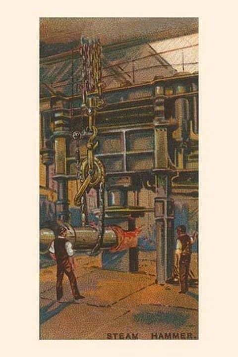 Steam Hammer - Art Posters or Prints on Paper or Canvas - Vintage Image ...