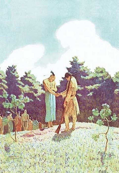 The Burial of Uncas by N.C. Wyeth - Art Posters or Prints on Paper or ...