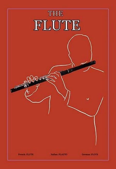 The Flute - High Quality Prints On Paper Or Canvas From Vintage Image Shop