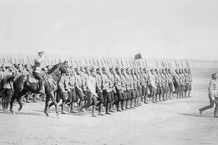 Tsarist Infantry Passes In Review - High Quality Prints On Paper Or ...