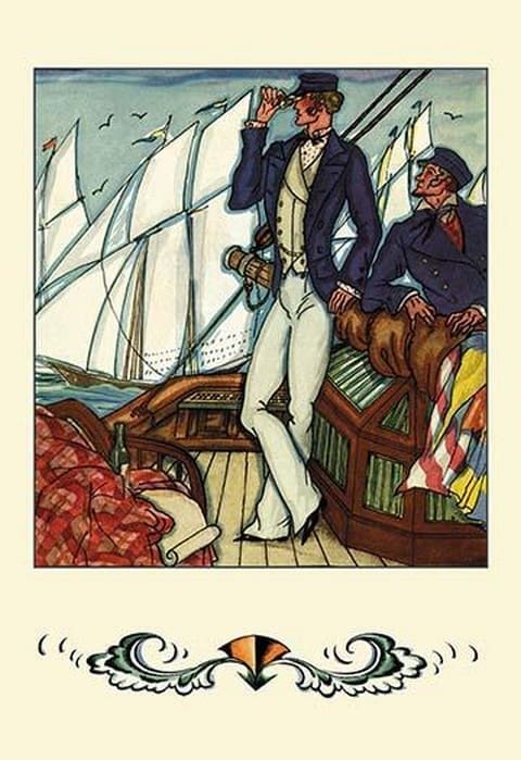 Two Sailors - High Quality Prints On Paper Or Canvas From Vintage Image ...