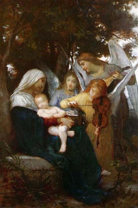 Virgin with Angels by William-Adolphe Bouguereau - Art Posters or ...
