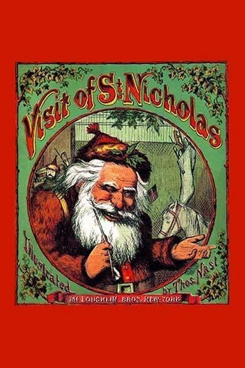 Visit Of St. Nicholas By Thomas Nast - High Quality Prints On Paper Or ...