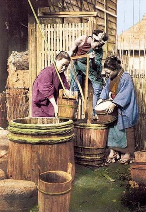 Washing Rice Before Grinding - Art Posters or Prints on Paper or Canvas ...