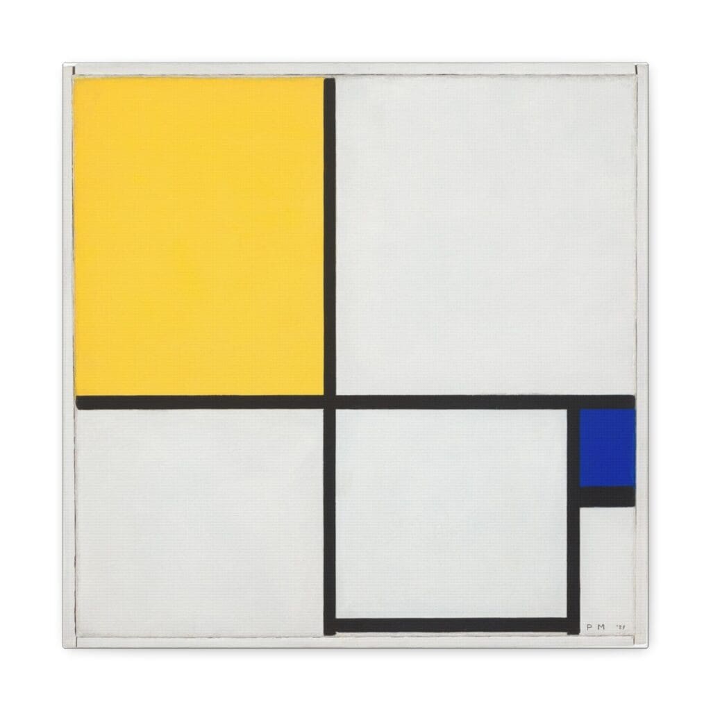 Composition No. II, with Red and Blue, 1929 by Piet Mondrian - Canvas ...